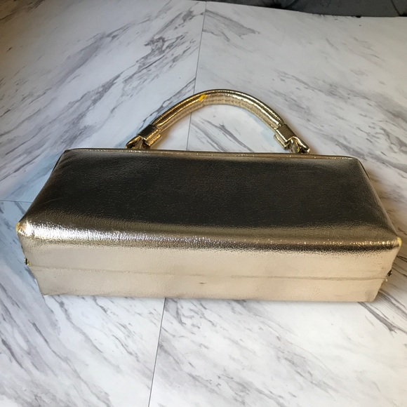 Bags | 326 Vintage Metallic Gold Hand Bag Clutch Purse | Poshmark